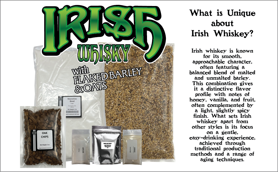 Complete Malted Barley, Specialty Grain Irish Whiskey Mash and Ferment ...